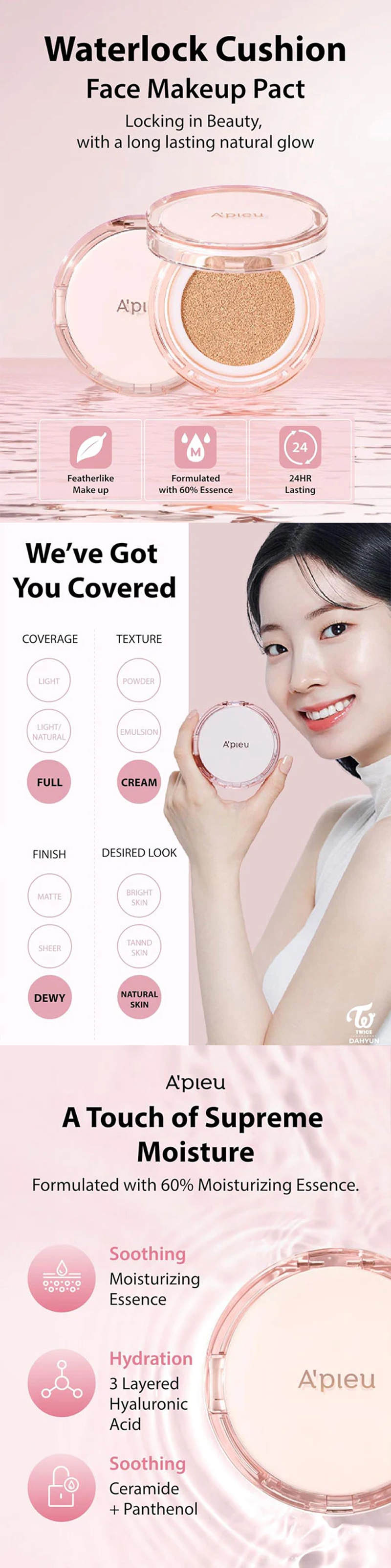 A'PIEU Waterlock Cushion 15g