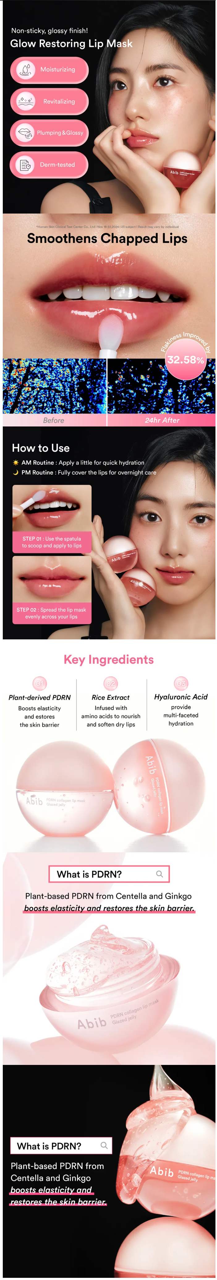 Abib PDRN Collagen Lip Mask Glazed Jelly 11g