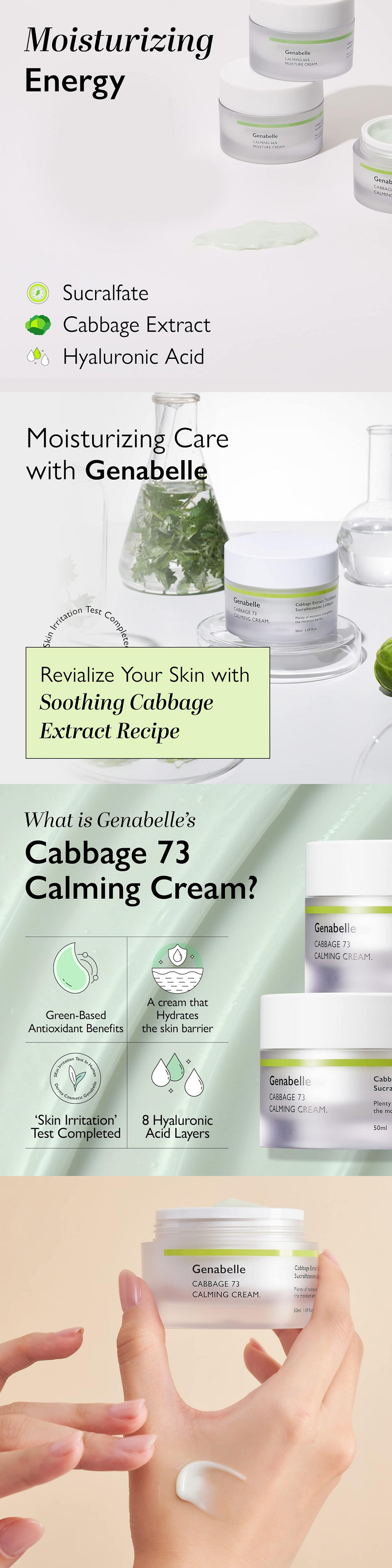 Genabelle Cabbage 73 Calming Cream 50ml