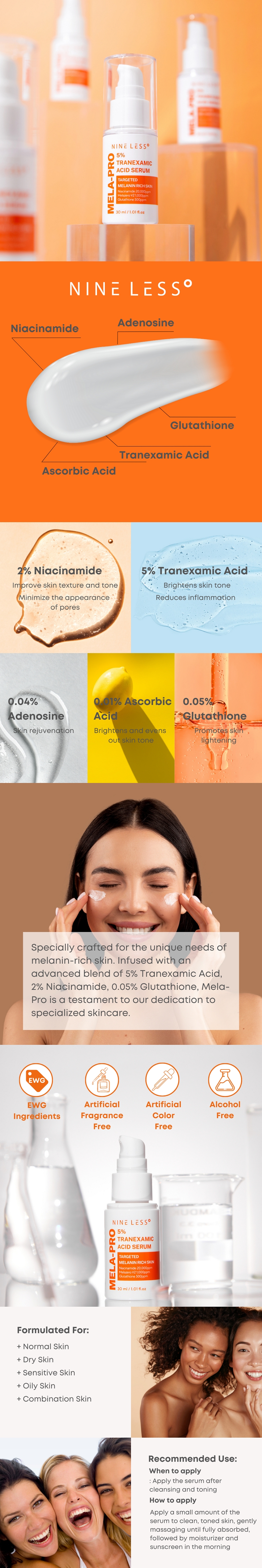 NINELESS MELA-PRO 5% Tranexamic Acid Serum 30ml