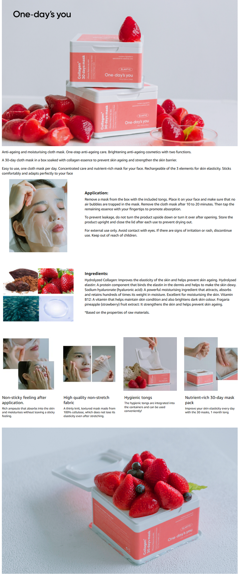 One-day's you Collagen 30 Days Mask 310g (30ea)